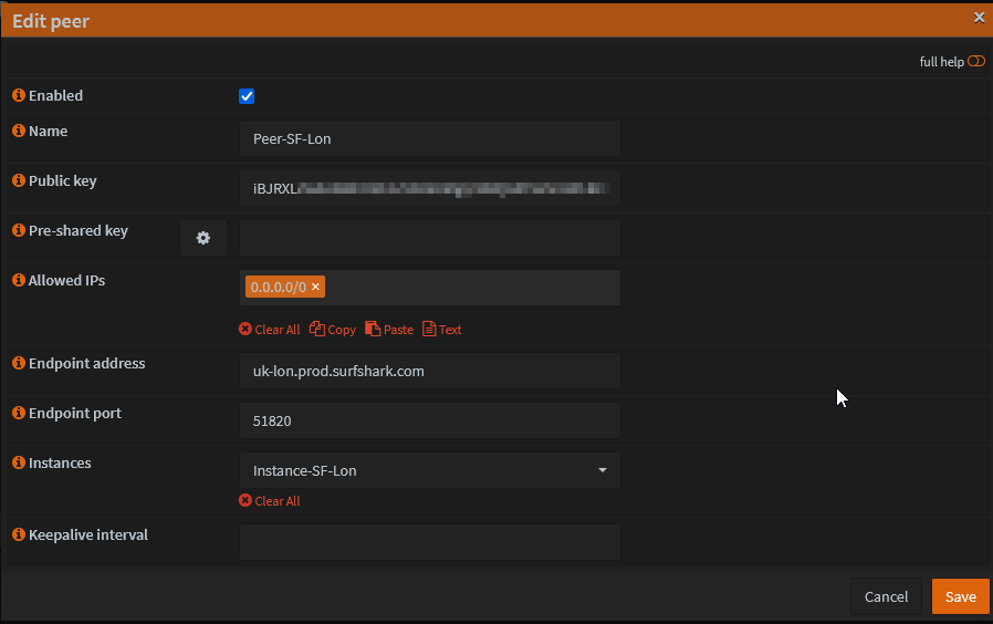 WireGuard on OPNsense -> Surfshark - Selective traffic routing